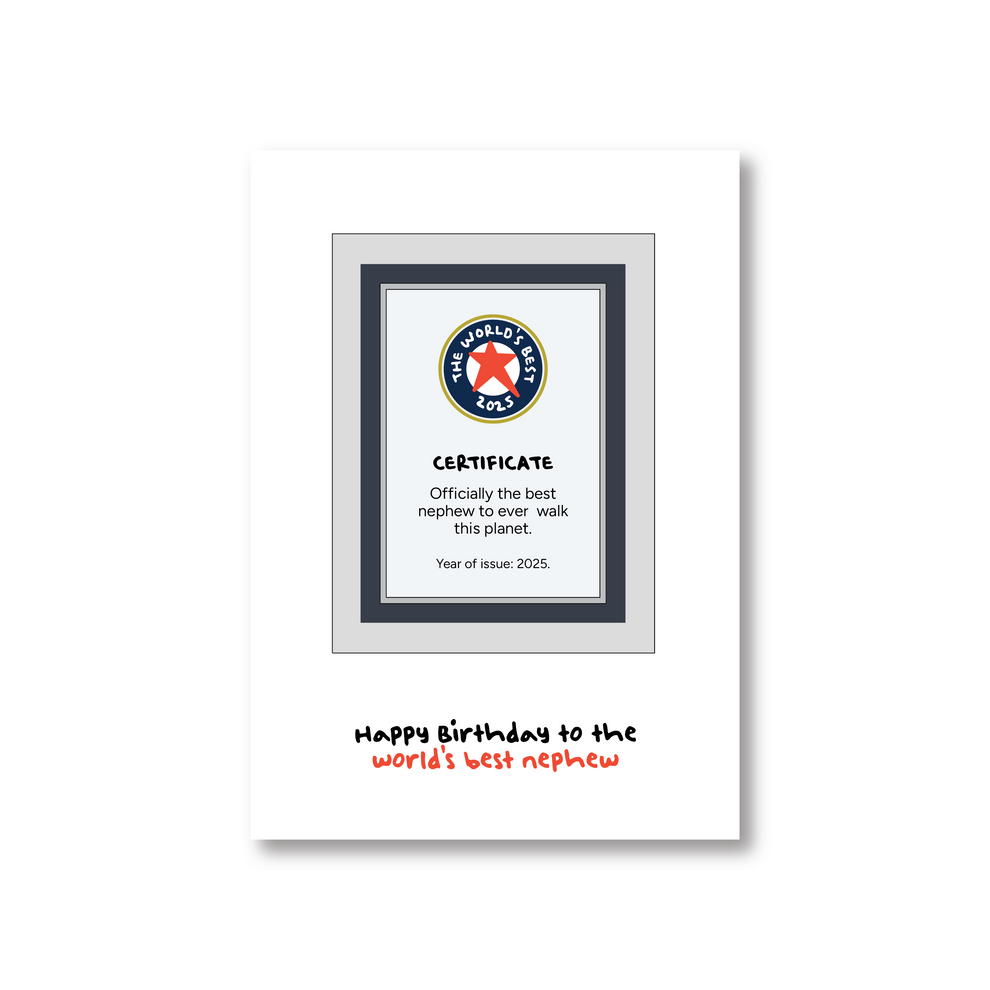 Happy Birthday Card For The World's Best Nephew – FeelGoodTimes