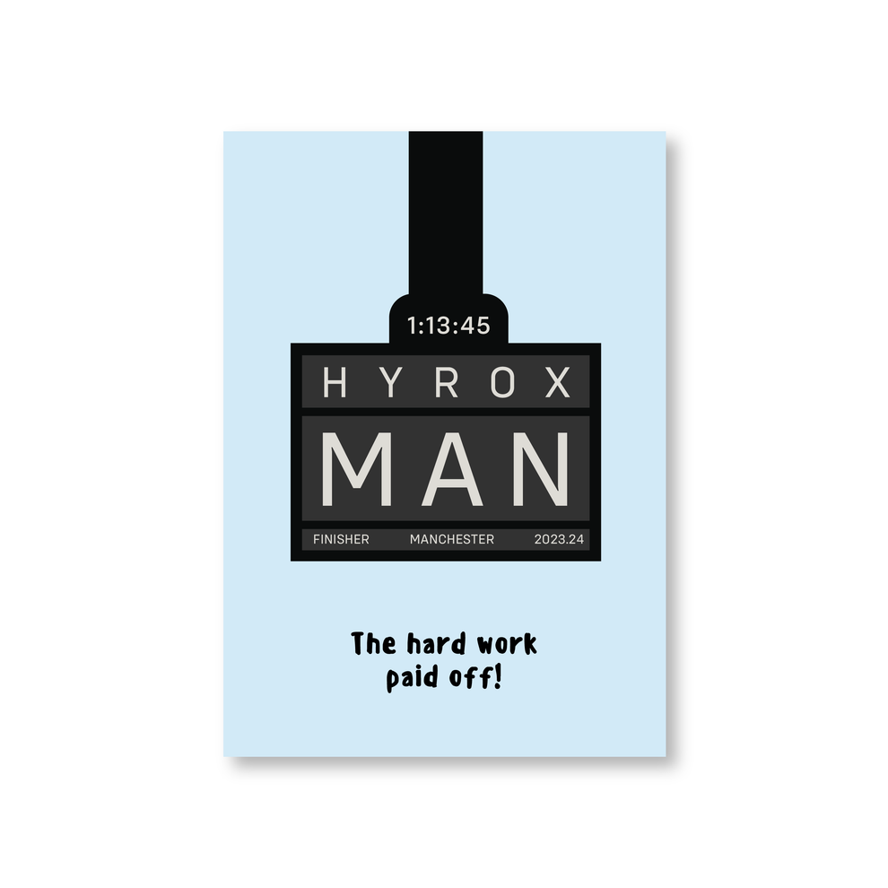 Well Done On The Hyrox! (Well Done Card For a Hyrox Finisher ...